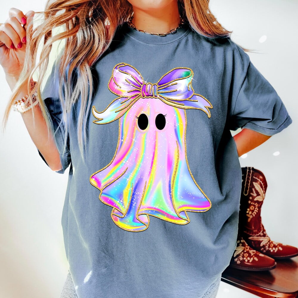 DOVU Hal.Low.Een Shirt, Coquette Ghost Shirt, Hal.Low.Een Gift, Spooky Season Shirt Unisex S-5XL ...