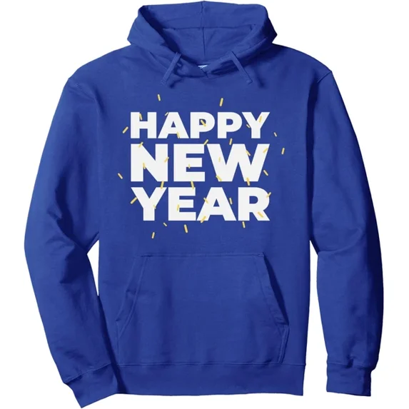 DOVU Happy New Year Confetti Nye New Years Eve Design Unisex Hoodie ...