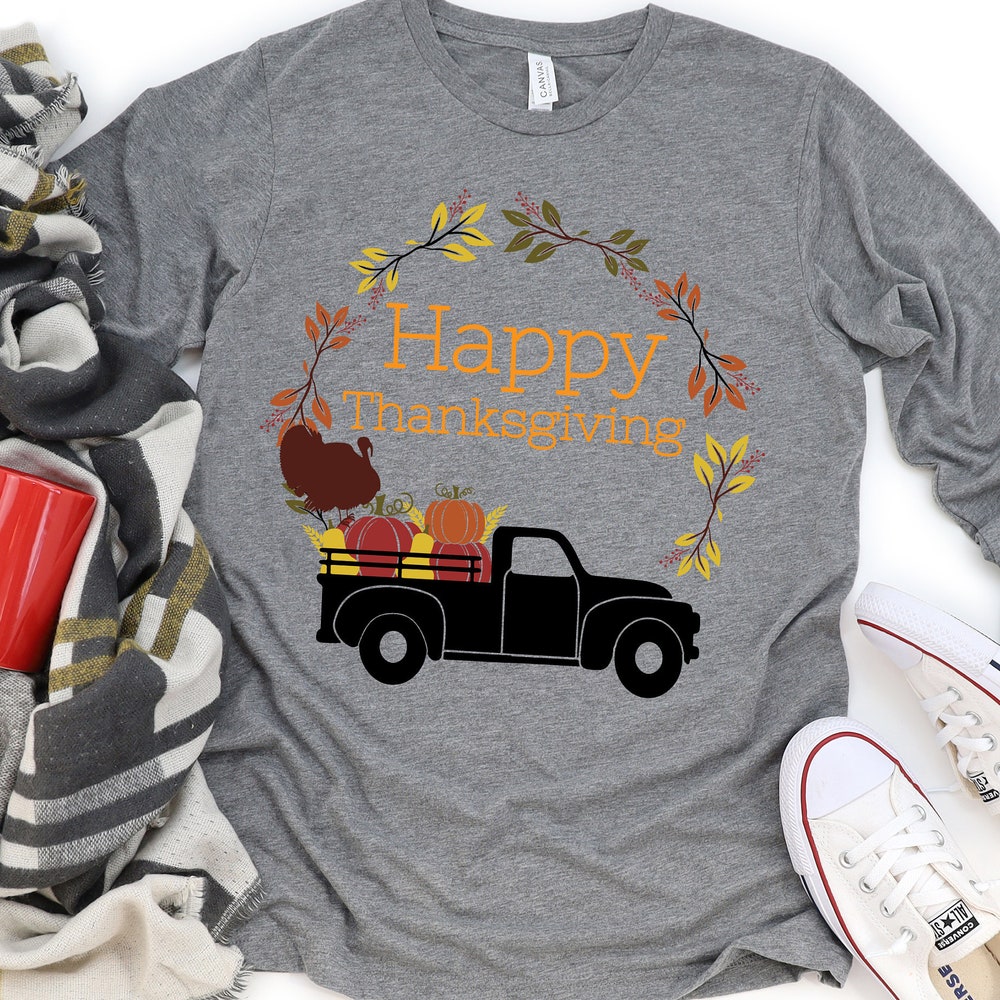 DOVU Happy Thanks.Giving Sweater, Pumpkin Tee, Thanks.Giving Family ...