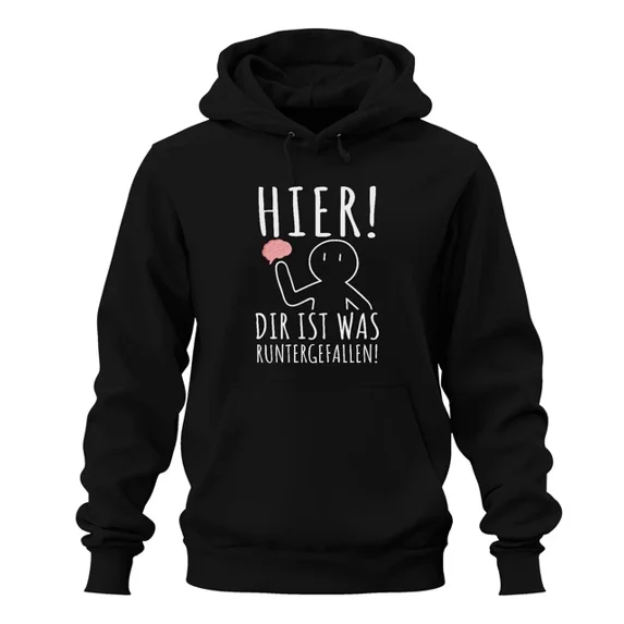 DOVU Here! You Dropped Something! Brain Nerd Irony Hoodie Outdoor ...