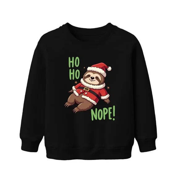 DOVU Ho Ho Nope! Sloth Gift Cute Lazy Sweatshirt Trendy Sweatshirt ...