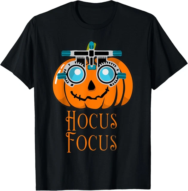 DOVU Hocus Focus Optometry Hal.Low.Een Optometrist Eye Doctor Funny T ...