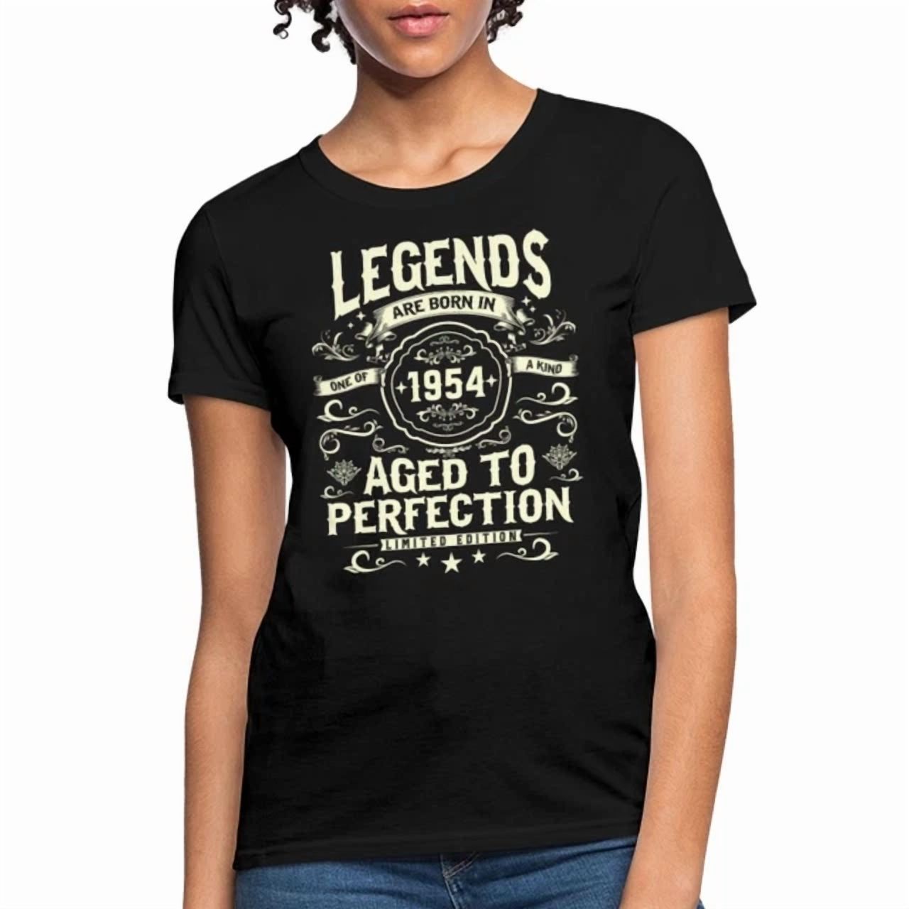 DOVU Hot 70Th Birthday Gift Legends Are Born In 1954 T-Shirt Unisex S ...