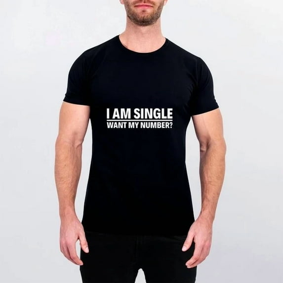 DOVU I Am Single Want My Number Shirt Gift Unisex S-5XL Hot Trending ...