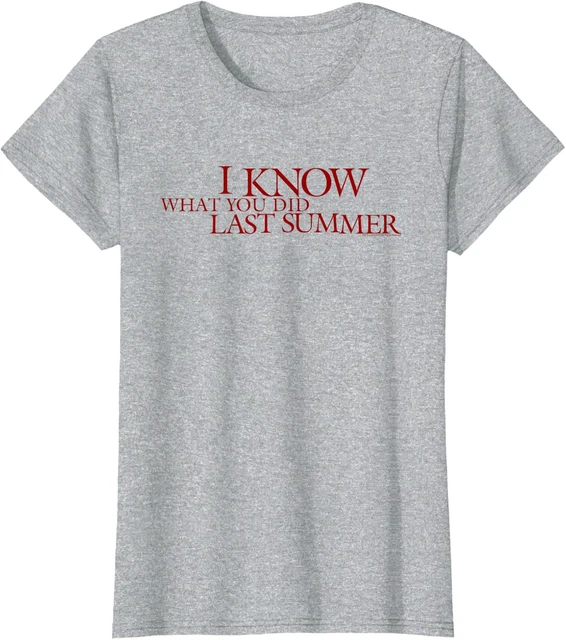 DOVU I Know What You Did Last Summer Red Logo Retro Crewneck T-Shirt ...