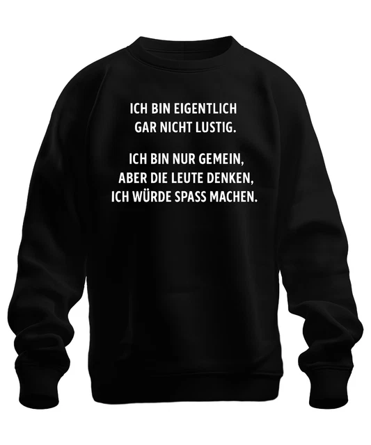 DOVU I'M Not Just Mean Nau.Ghty Irony Sweatshirt Trendy Sweatshirt ...