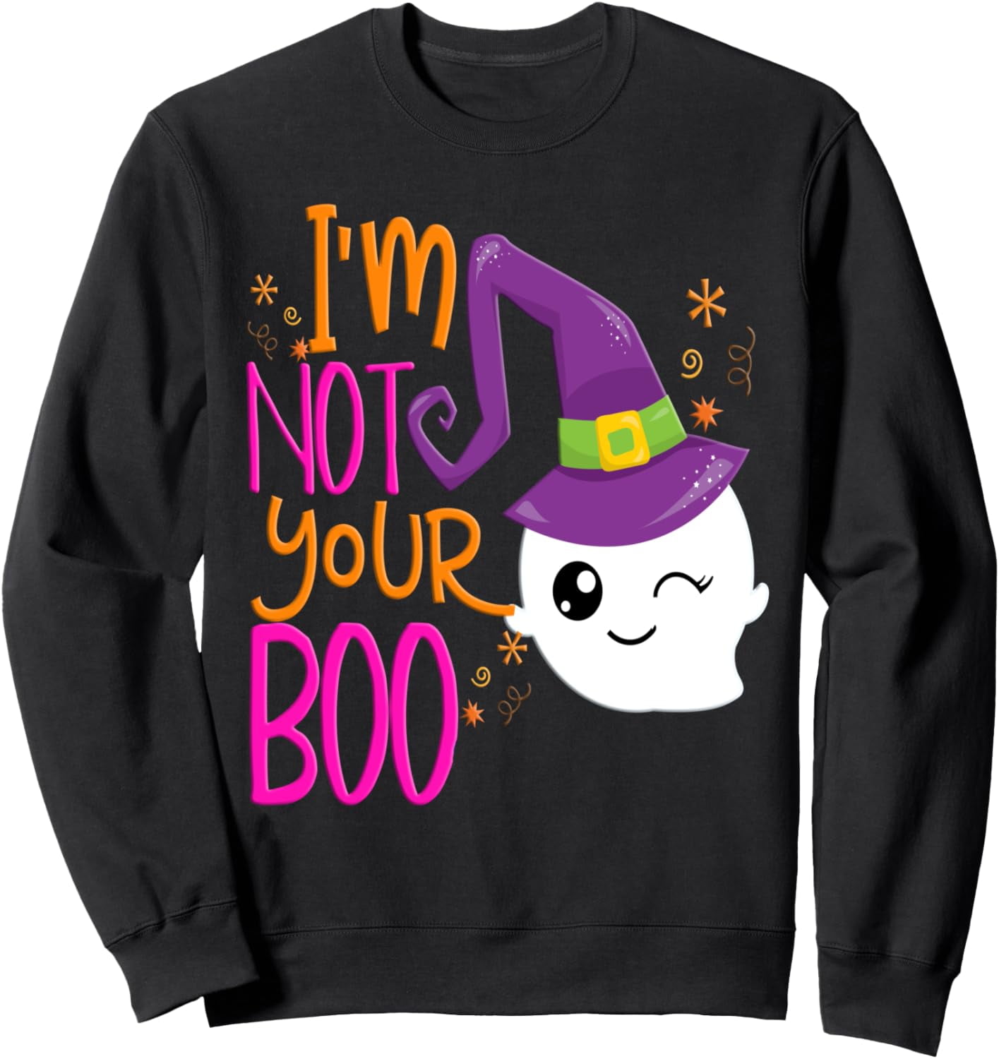 DOVU I'M Not Your Boo Hal.Low.Een Ghost Cute Sweatshirt Trendy Sweatshirt, Birthday Gift ...