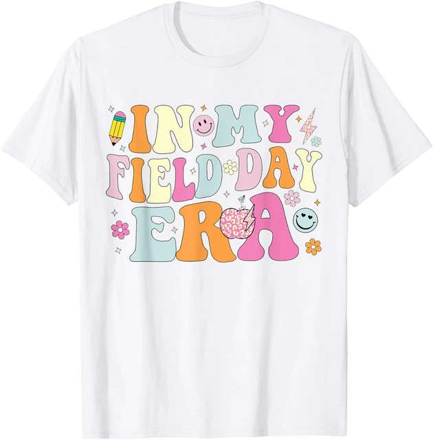 DOVU In My Field Day Era Funny Teacher Cute Groovy Field Day T-Shirt ...