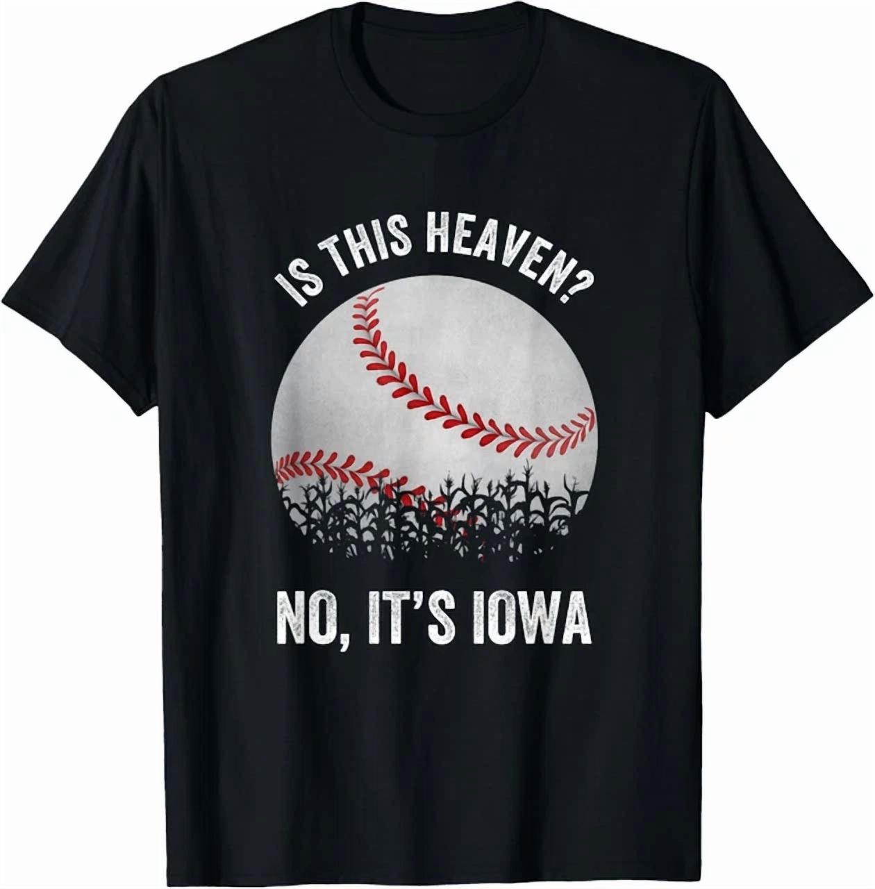 DOVU Is This Heaven No It'S Iowa Vintage Baseball Corn Fields T-Shirt ...