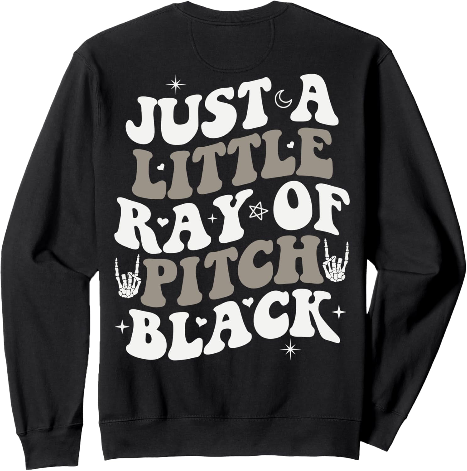 DOVU Just A Little Ray Of Pitch Black Goth Hal.Low.Een On Back ...