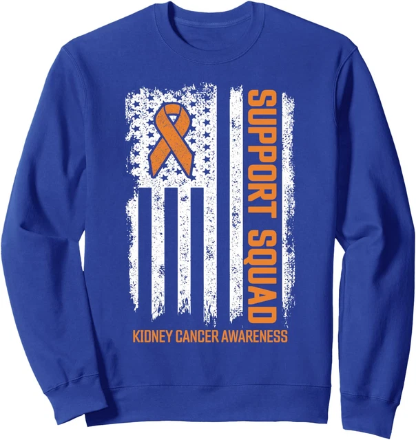 DOVU Kidney Cancer Support Squad Family Awareness Usa Flag Unisex ...