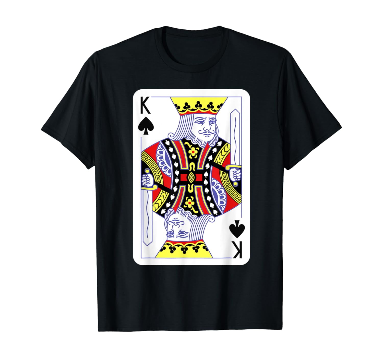 DOVU King Of Spades Playing Cards Hal.Low.Een Casino Easy T-Shirt ...