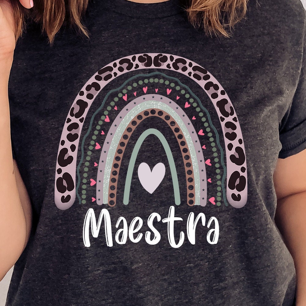 DOVU Maestra Tee, Maestra Shirt, Maestra Bilingue, Maestra Siempre ...