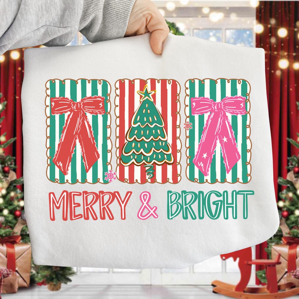 DOVU Merry And Bright Chri.Stm.As Shirt, Merry And Bright Chri.Stm.As ...