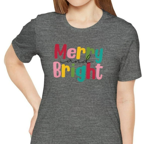 DOVU Merry & Bright Chris.Tmas Shirt, Merry And Bright Chris.Tmas T ...