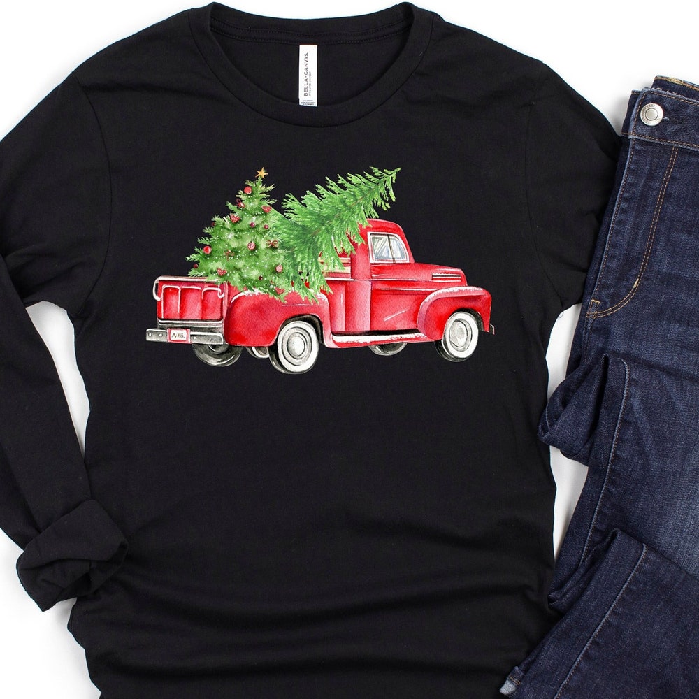 DOVU Merry Chri.Stm.As Truck, Red Truck Sweater, Chri.Stm.As Tree ...