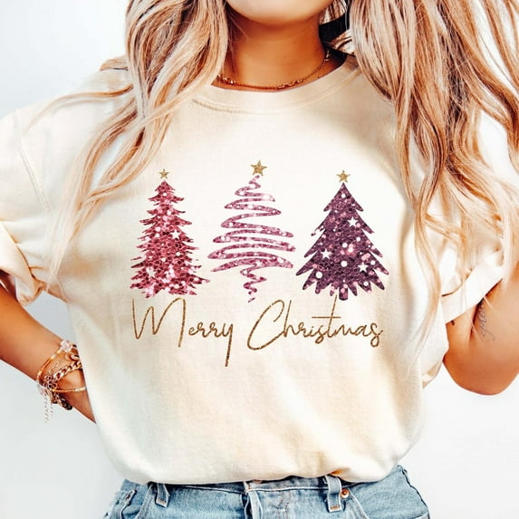 DOVU Merry Chris.Tmas Tree Shirt, Merry & Bright Chris.Tmas Tree Shirt ...
