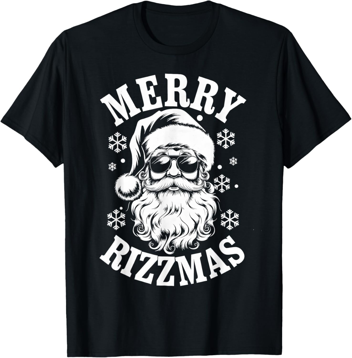 DOVU Merry Rizzmas Funny Chris.Tmas San.Ta Happy Chris.Tmas T-Shirt ...