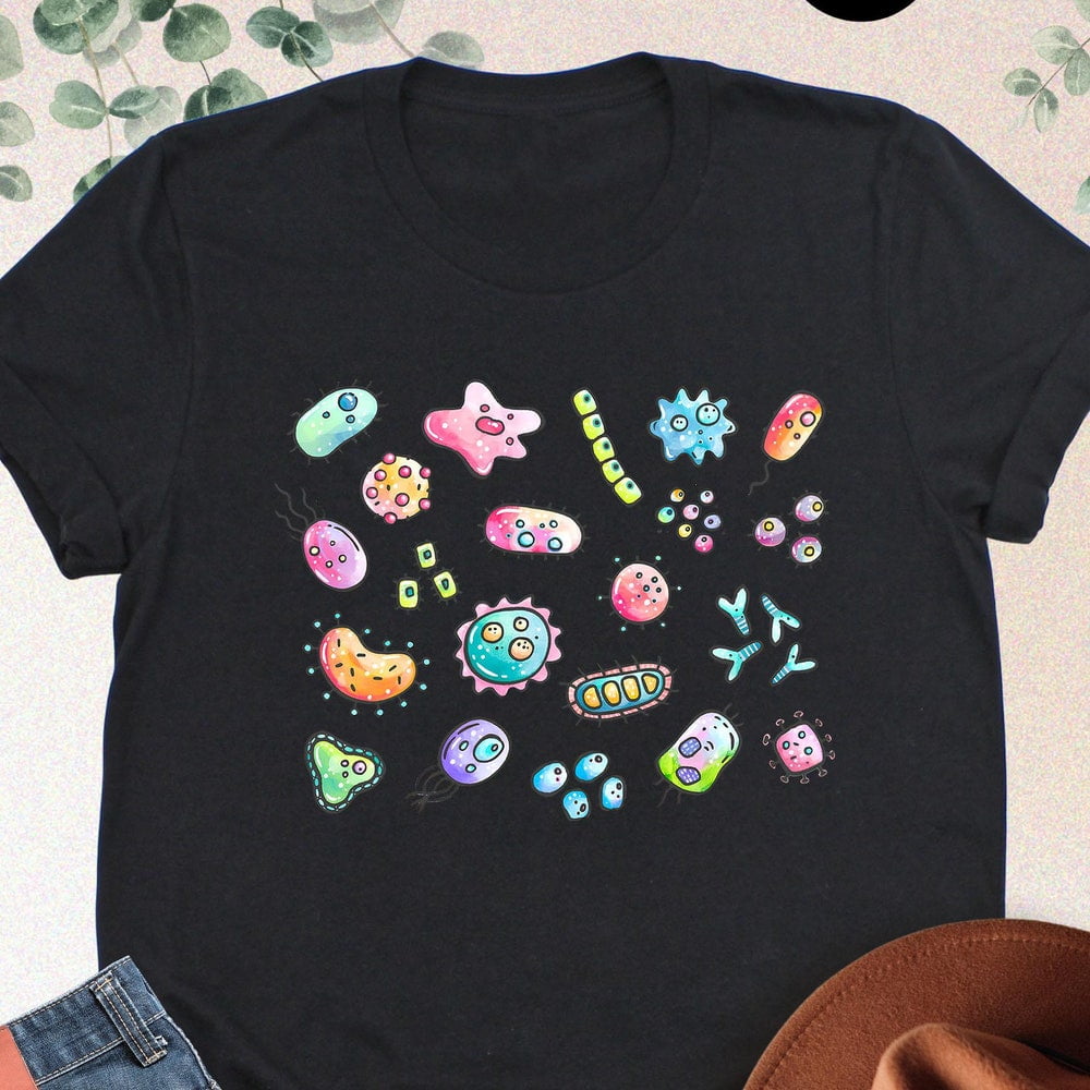 DOVU Microorganism Shirt, Science Teacher Shirt, Woman In Science ...