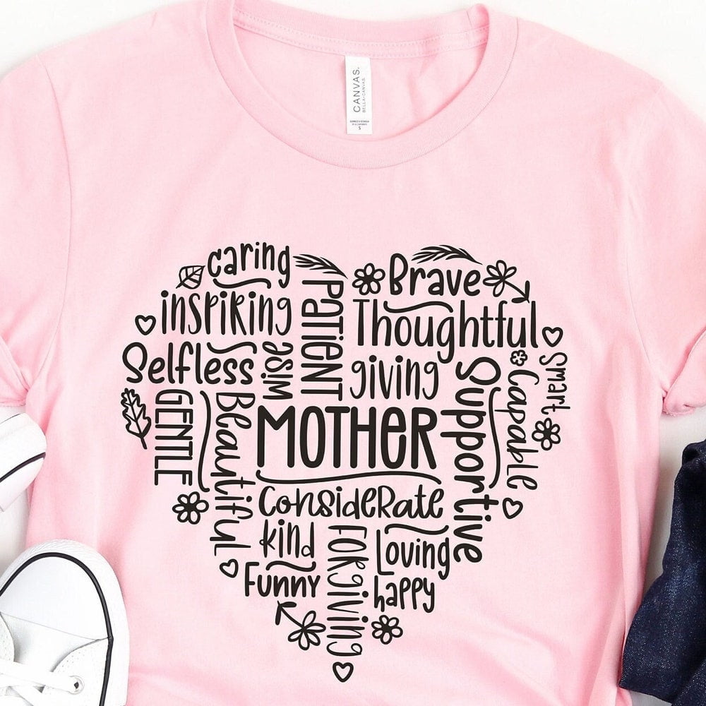 DOVU Mother Heart Shirt, Mothers Day Shirt, Gift For Mom, Mom Shirt ...