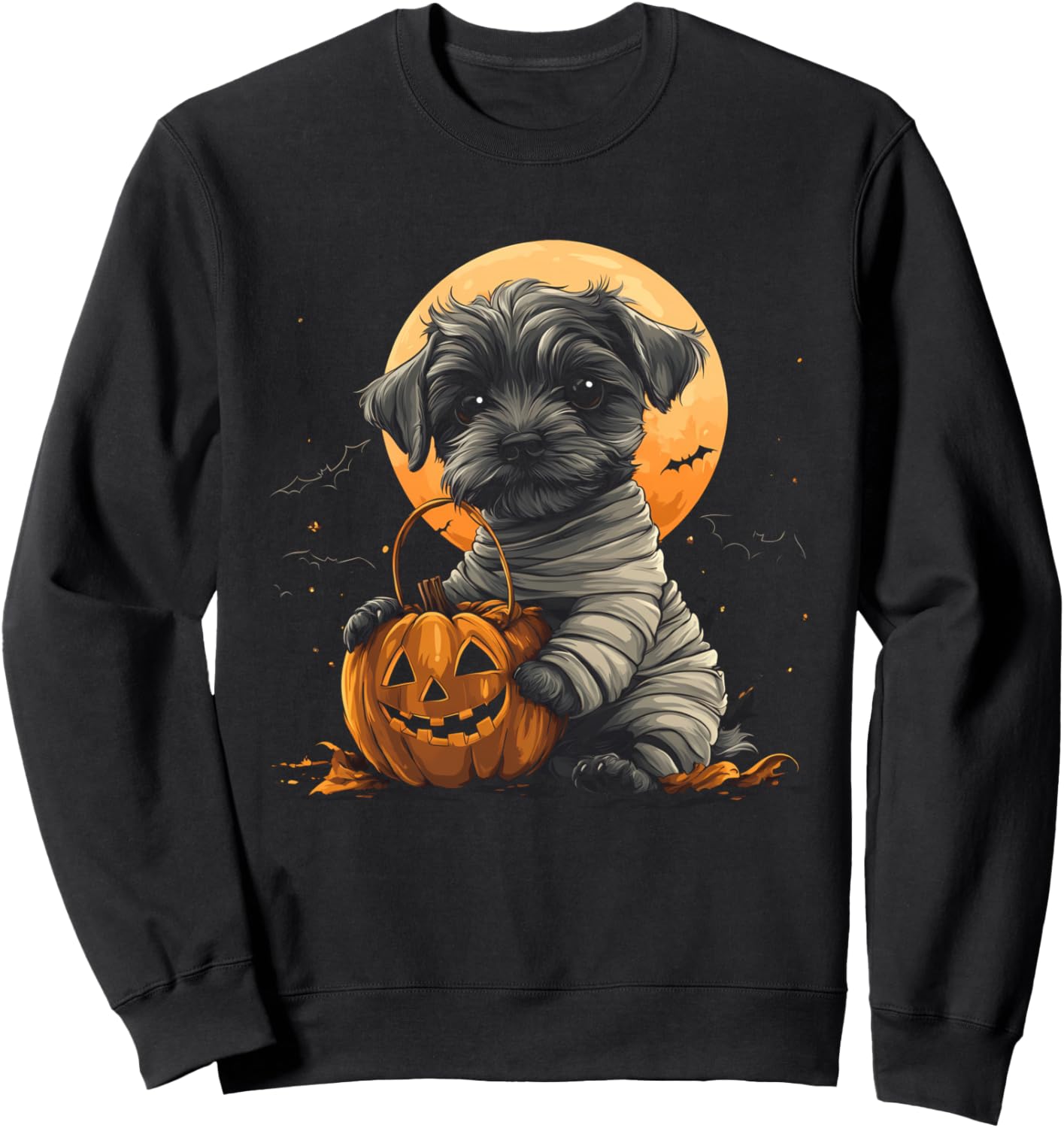 DOVU Mummy Miniature Schnauzer Pumpkin Scary Hal.Low.Een Dog Lovers ...