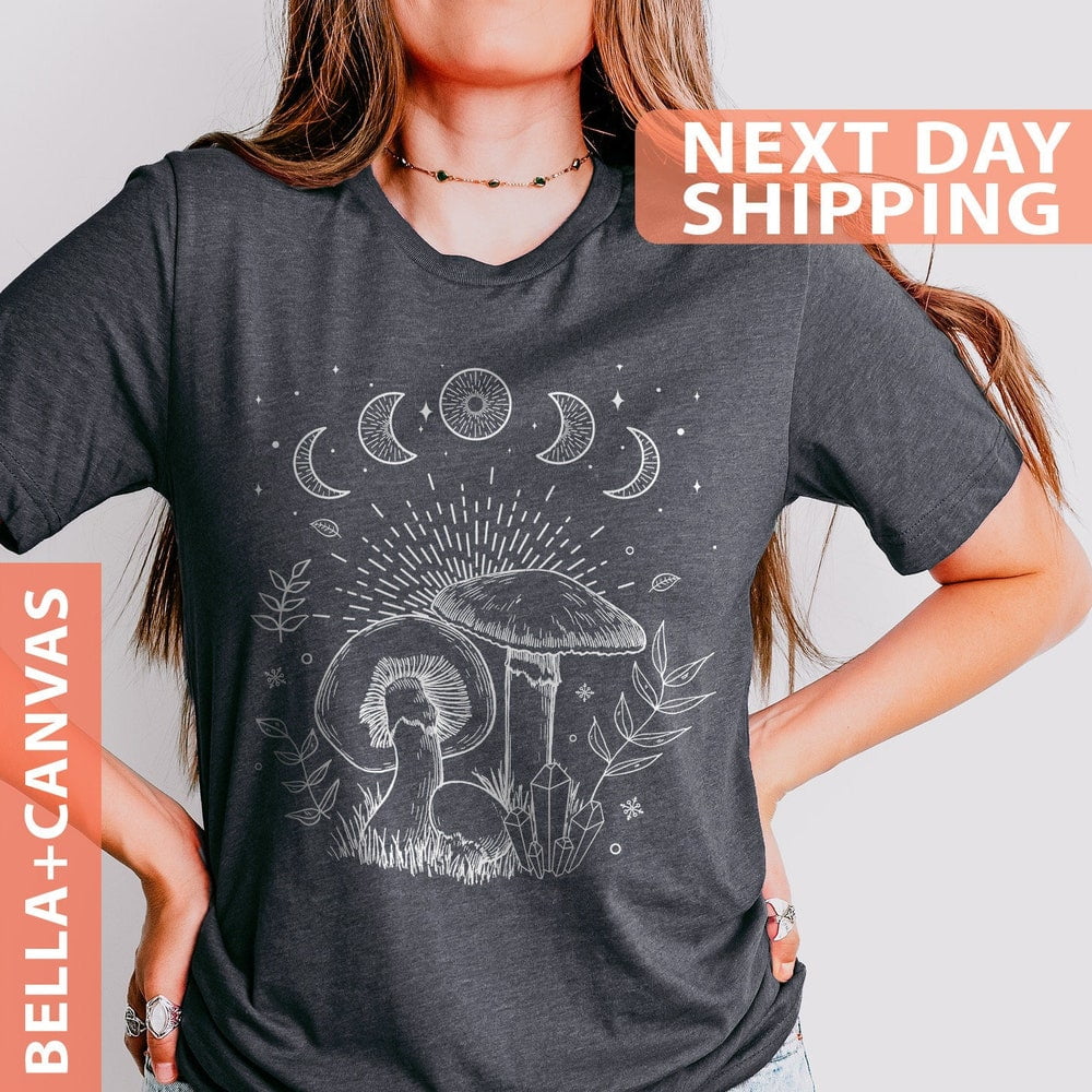 DOVU Mushroom Shirt, Cottagecore Shirts, Mushroom Clothing, Cottagecore ...