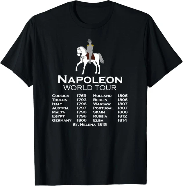 DOVU Napoleon Bonaparte World Tour History For Men T-Shirt Unisex S-5XL ...