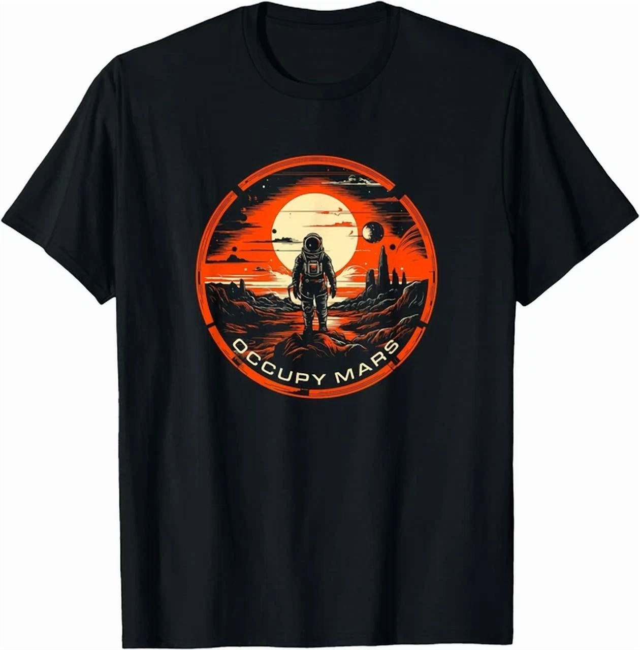 DOVU Occupy Mars T-Shirt, Terraforming Sci-Fi Tee Gift For Space Nerds ...