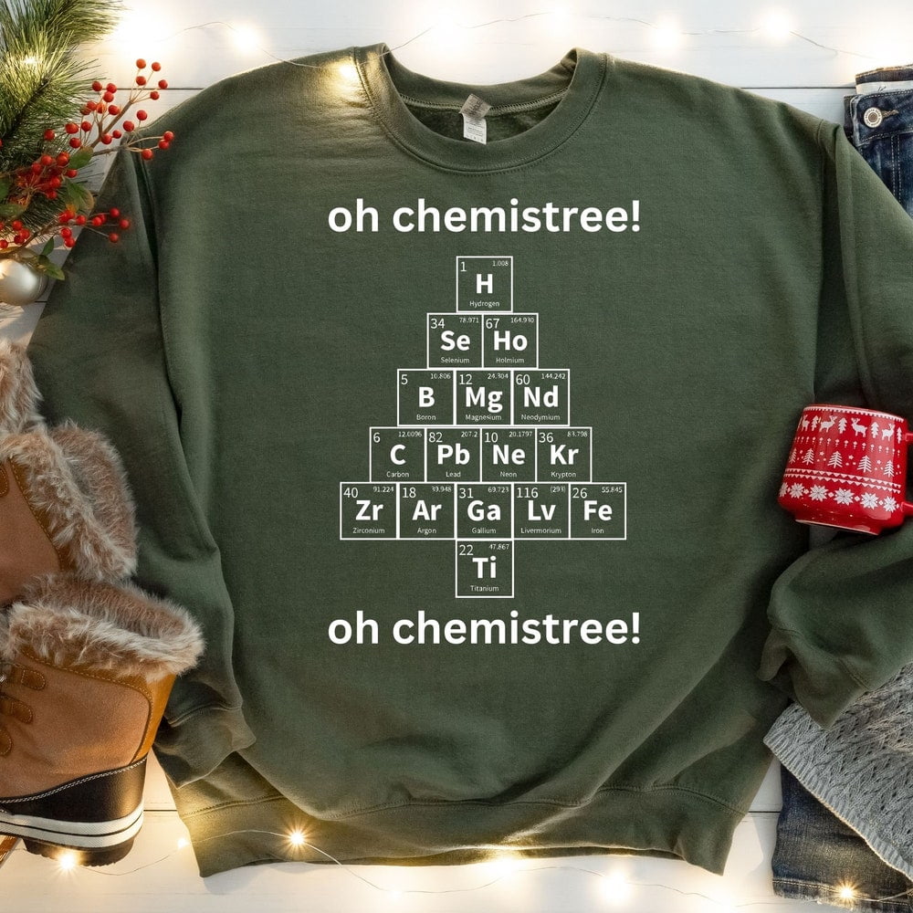 DOVU Oh Chemistree Sweatshirt, Chris.Tmas Sweatshirt, Chemistry Chris ...