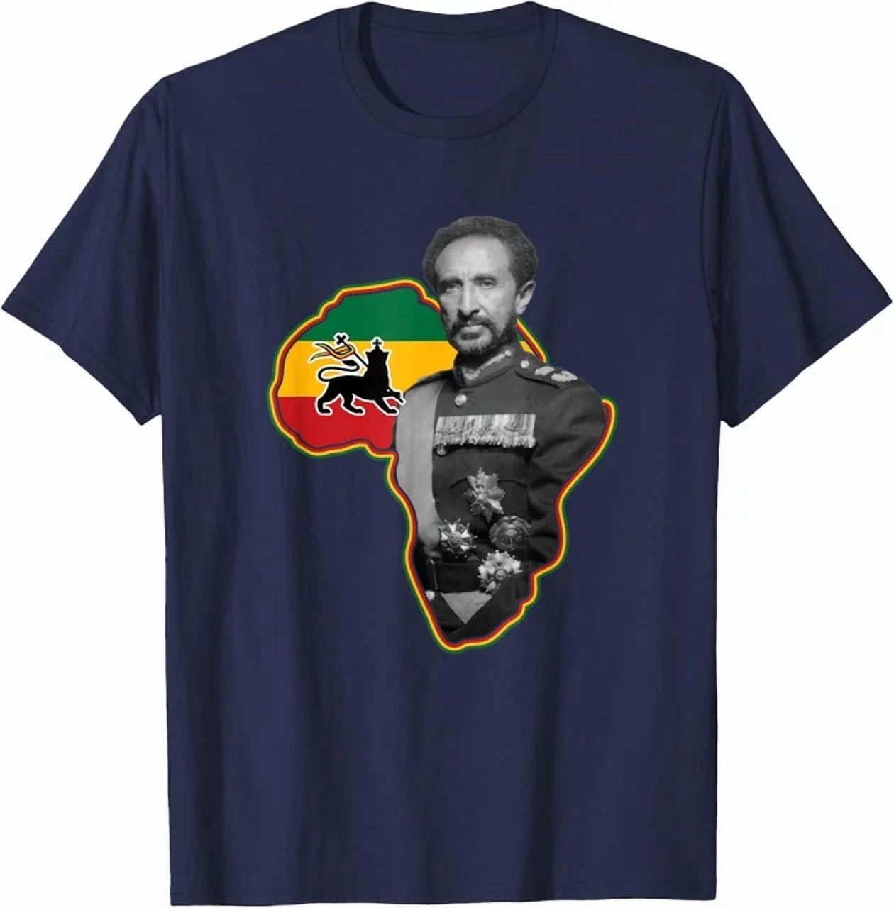 DOVU One Love Rasta Merch African Hero Haile Selassie I T-Shirt Unisex ...