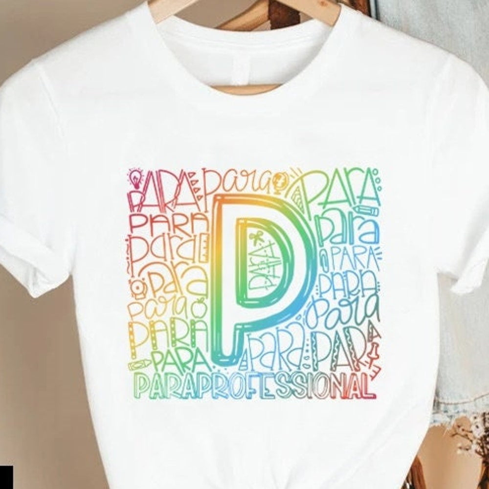 DOVU Paraprofessional Shirt, Teacher Aide, Teacher Assistant Tee, Para ...