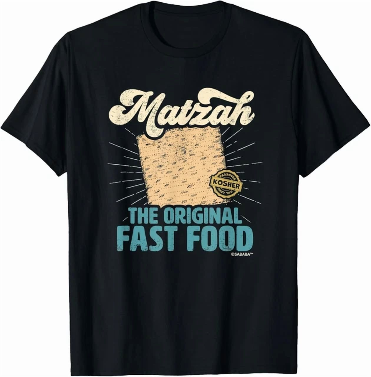DOVU Passover Matzah The Original Seder Vintage Funny Fast Food T-Shirt ...
