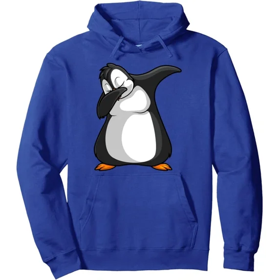 DOVU Penguin Art Bird Dabbing Lovers Cute Gift Unisex Hoodie Outdoor ...