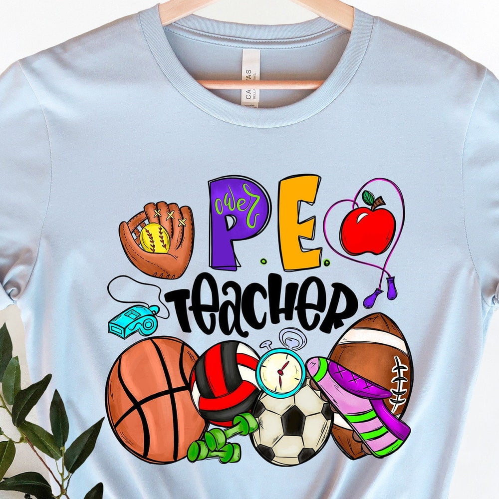 DOVU Physical Education, Teacher Shirt, Pe Teacher Gift, Teacher ...