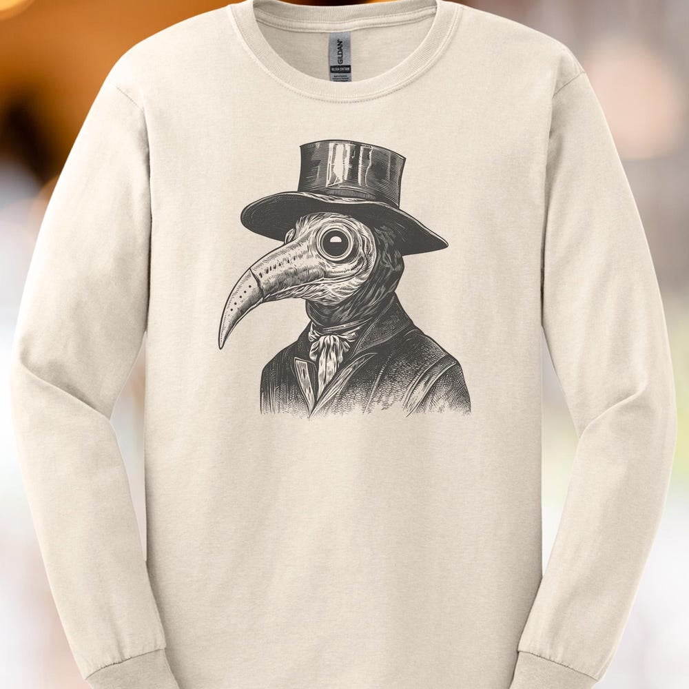 DOVU Plague Doctor Bird Mask Sweatshirt Gothic Historical Art Graphic ...