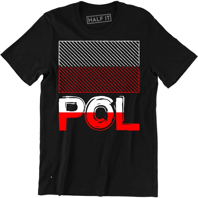 DOVU Poland Font Red White Flag Polska Polish Country Pol Men'S T-Shirt ...