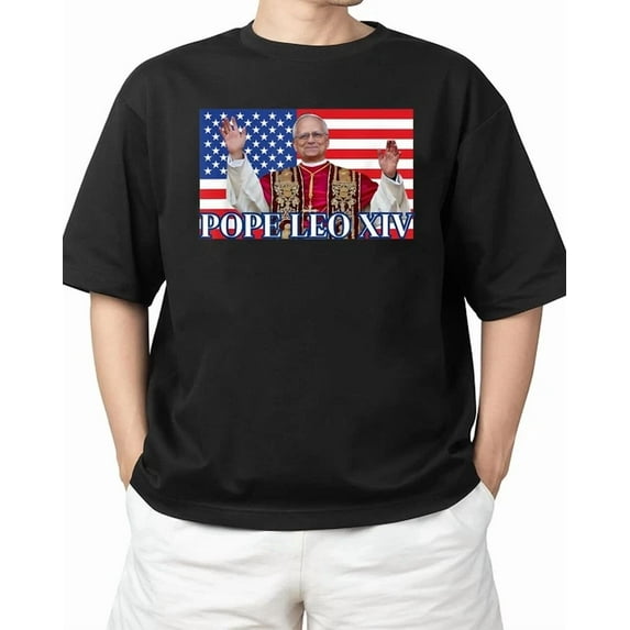 DOVU Pope Leo Xiv New Pope First American Pope Flag Provost T-Shirt Unisex S-5XL Hot Trending ...
