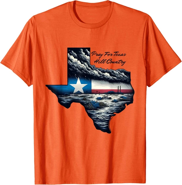 DOVU Pray For Texas Flag Hill Country Support Community T-Shirt Unisex ...