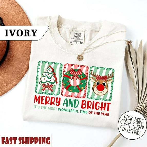 DOVU Preppy Merry And Bright Chris.Tmas Shirt, Preppy Coquette Chris ...