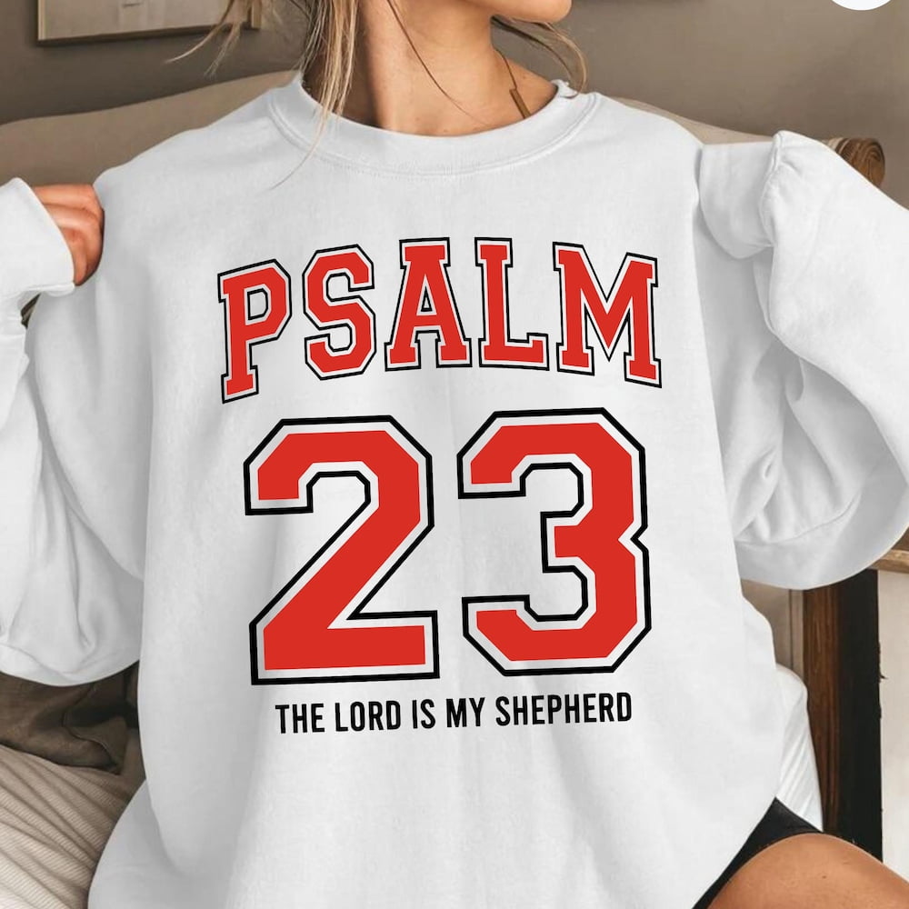 DOVU Psalm 23 Sweatshirt, The Lord Is My Shepherd Shirt, Christian ...