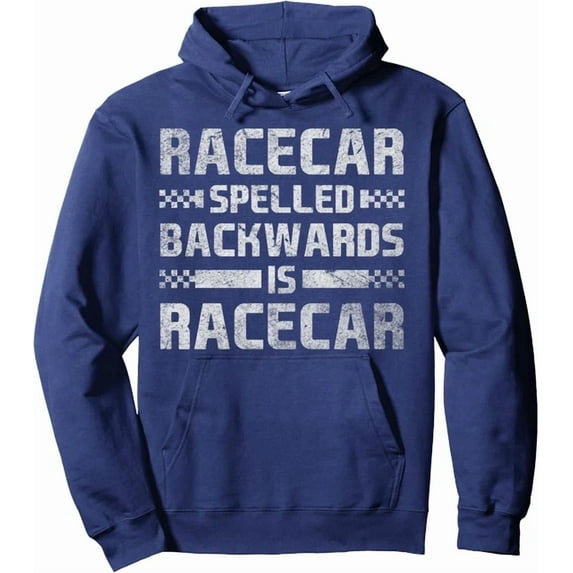 DOVU Race Cars Racecar Spelled Backwards Race Car Racing Unisex Hoodie ...