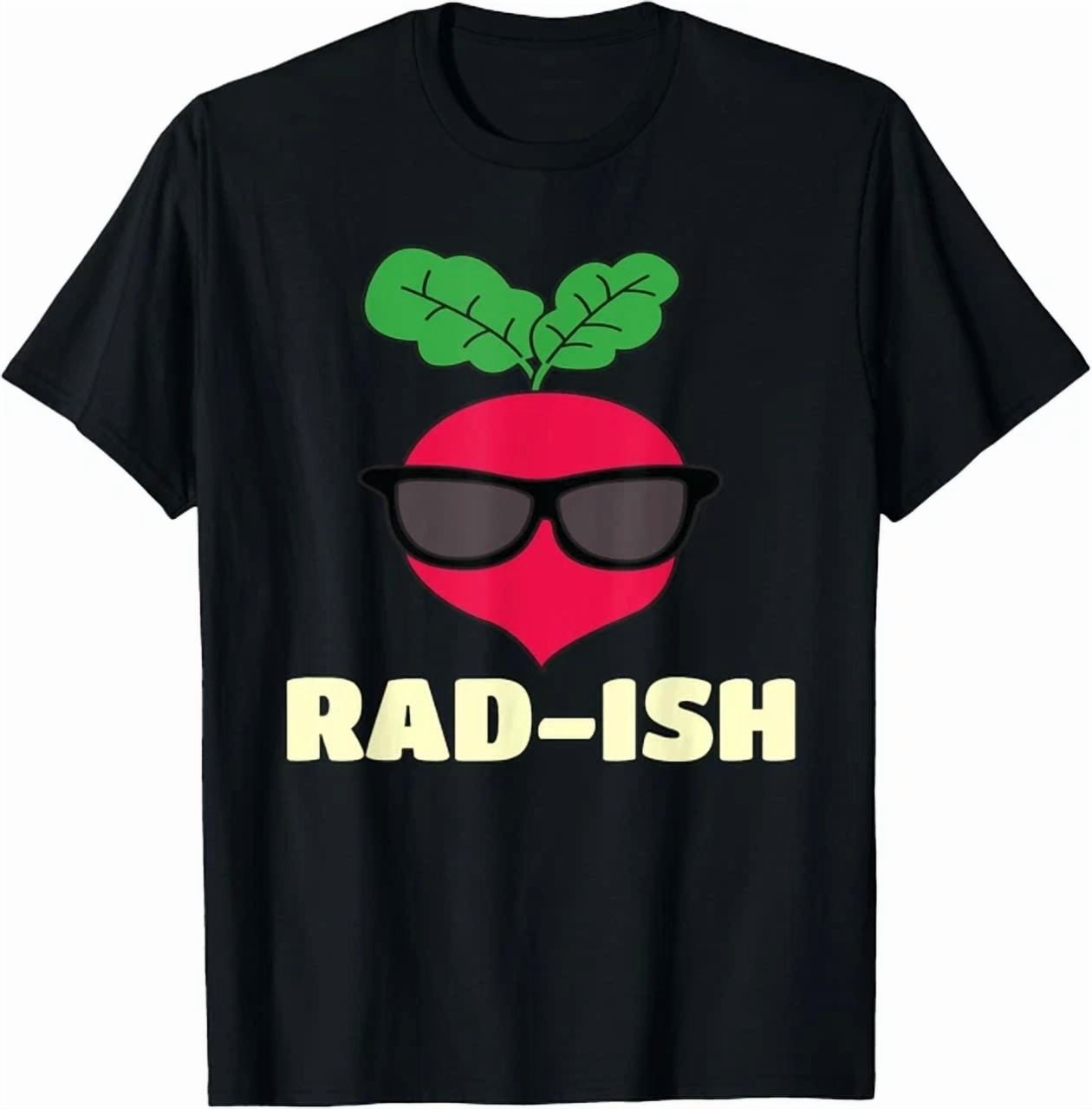 DOVU Rad-Ish Funny Cool Radish With Sunglass Food Pun T-Shirt Unisex S-5XL Hot Trending Shirt ...