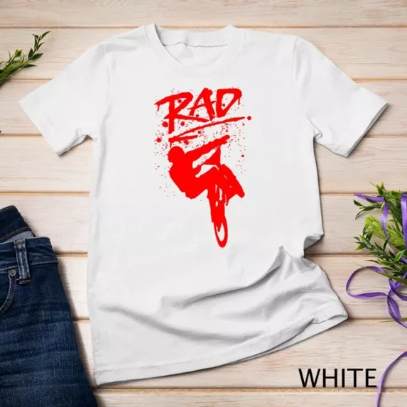 DOVU Rad Radical Bmx Bike Redesign Graffiti Gnarly Retro Awesome T-Shirt Unisex S-5XL Hot ...