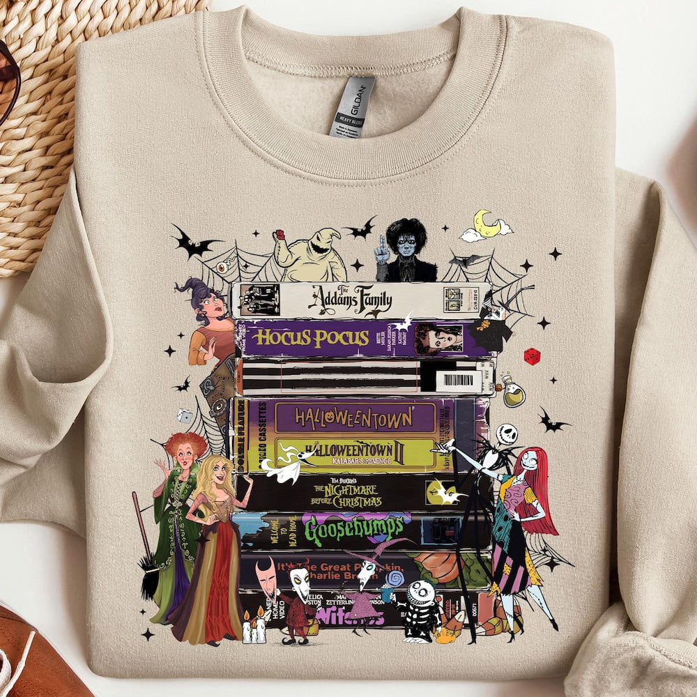 DOVU Retro Hal.Low.Een Movies Vhs Sweatshirt, Vhs Tapes, Witc.H Hal.Low ...