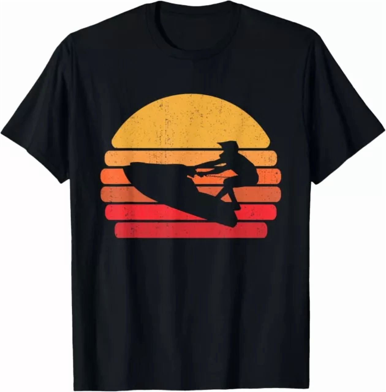 DOVU Retro Jet Skier - Vintage Beach Jet Ski Jet Kiing T-Shirt Unisex S ...