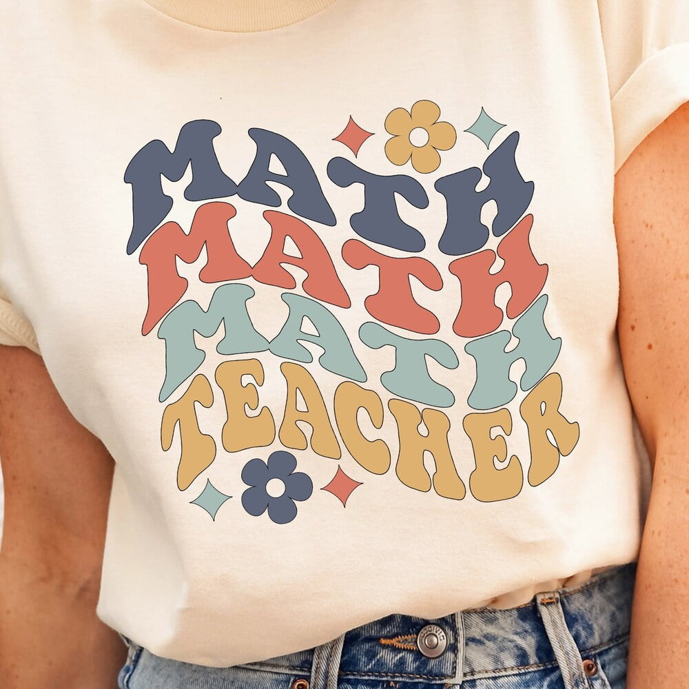 DOVU Retro Math Shirt Math Shirt Math Teacher Math Teachers Gifts Math ...