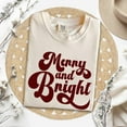 DOVU Retro Merry And Bright Chris.Tmas Shirt, Holiday Positive Vibes ...
