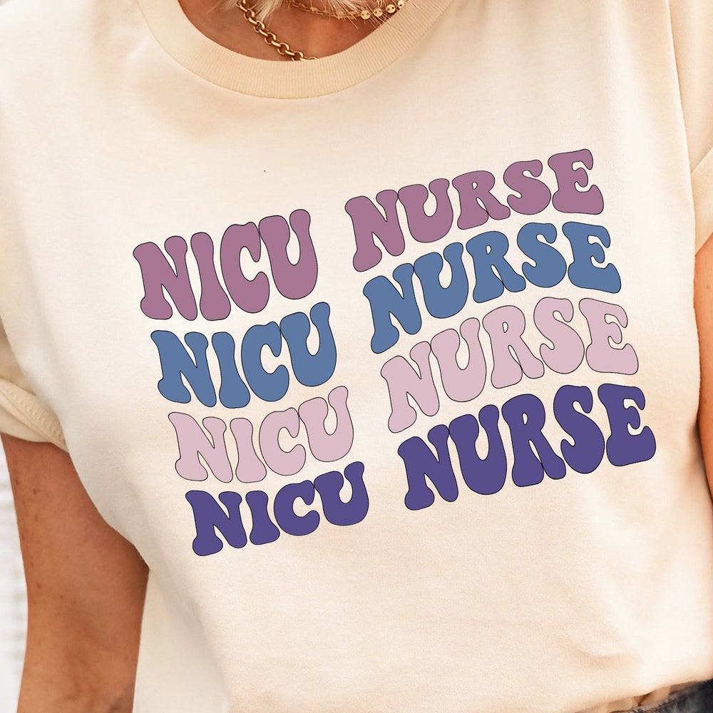 DOVU Retro Nicu Nurse Shirt, Nicu Nurses, Nicu Nurse T-Shirt, Nicu ...