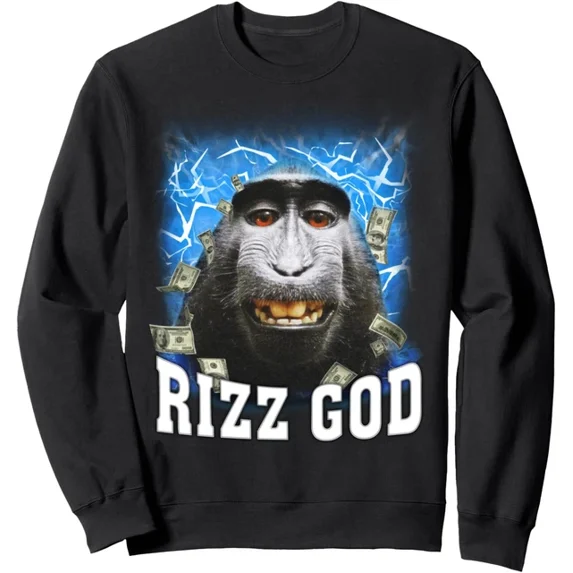 DOVU Rizz God - Rizz Rizzler Trending Unisex Crewneck Sweatshirt Trendy ...