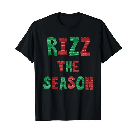 DOVU Rizz The Season - Funny Gen Alpha Slang Chris.Tmas Teacher T-Shirt ...